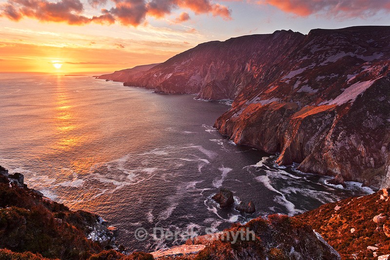 Sunset At Slieve League Cliffs - Wild Atlantic Way