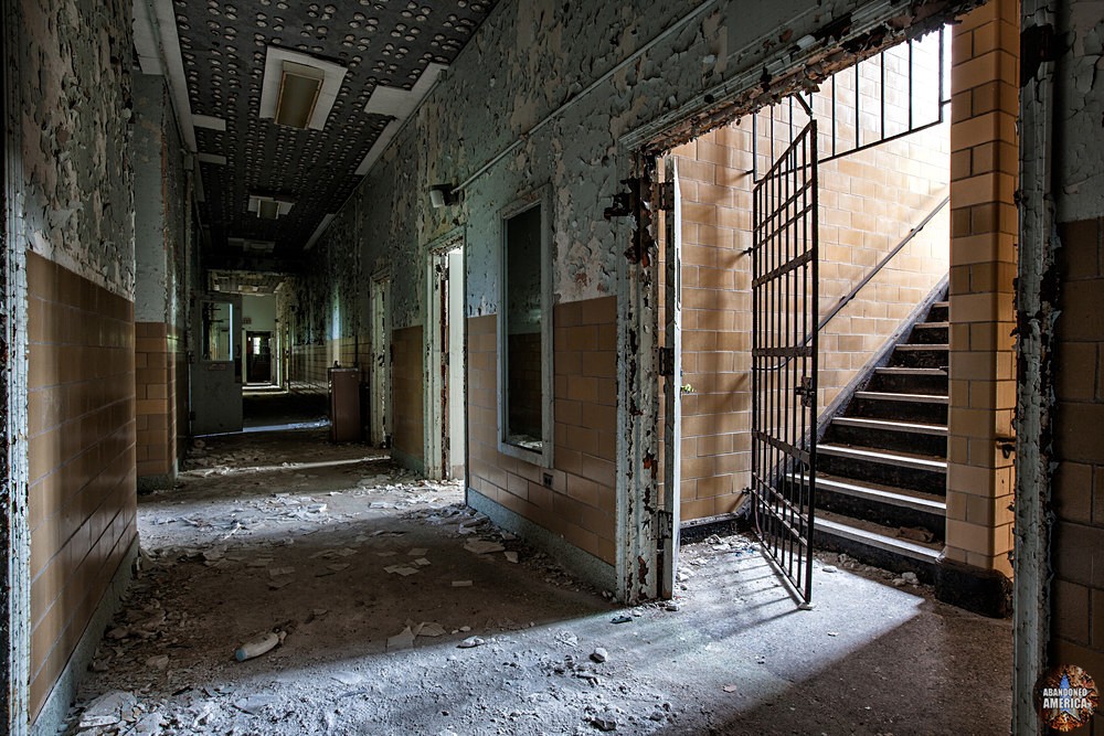 Pennhurst State School (Spring City, PA) | Keystone Hall Stairwell