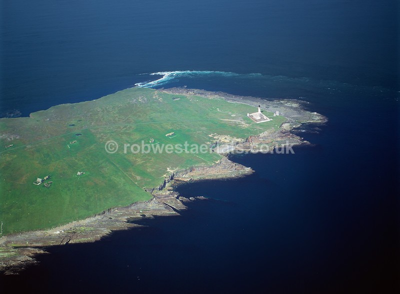 aerial pictures of Scotland north coast Islands of Stroma