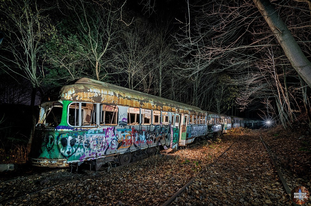 The Trolley Graveyard photo - Abandoned America