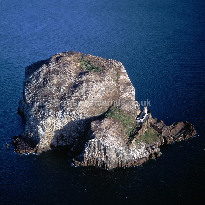 aerial pictures of Scotland east coast Islands of the Bass Rock