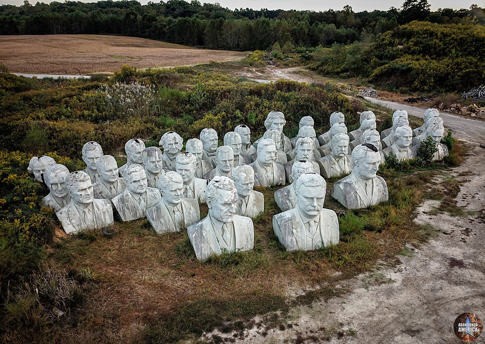 President Heads (Croaker, VA) | Aeriel View