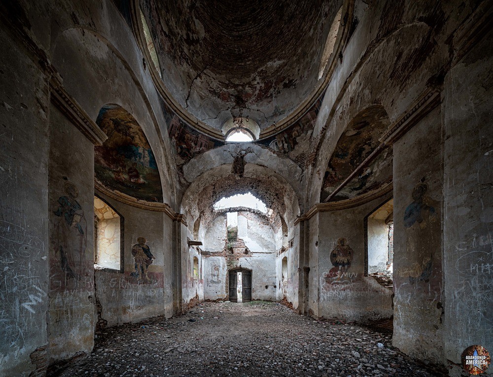 Abandoned Gostinary Monastery Interior