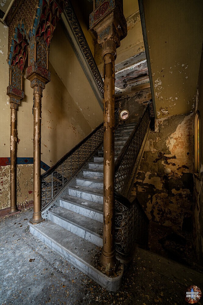 Irem Shrine (Wilkes-Barre, PA) | Lobby Stairwell 2