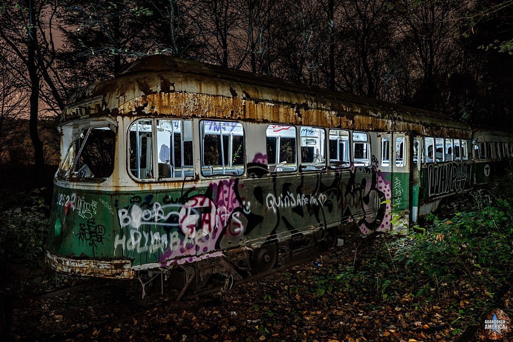 Trolley Graveyard | Graffiti By Night
