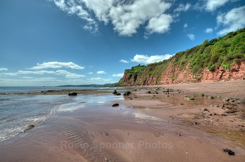 Ness Beach at Shaldon reached through a tunnel