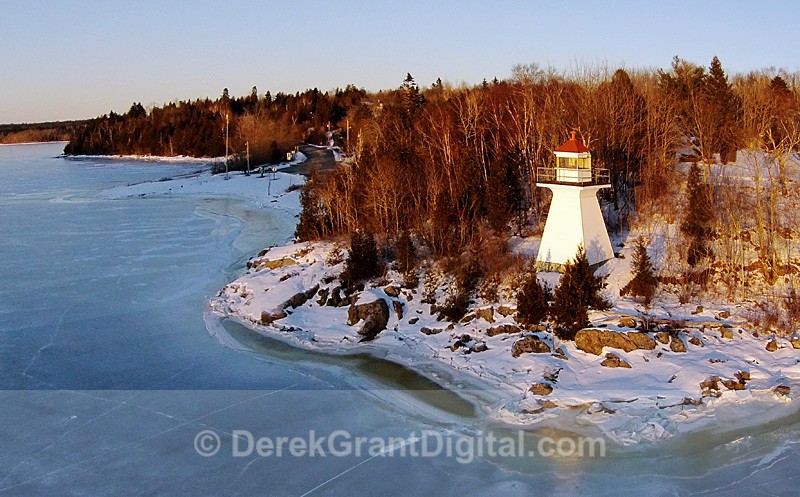 McColgan Point Lighthouse Kingston Peninsula Aerial View