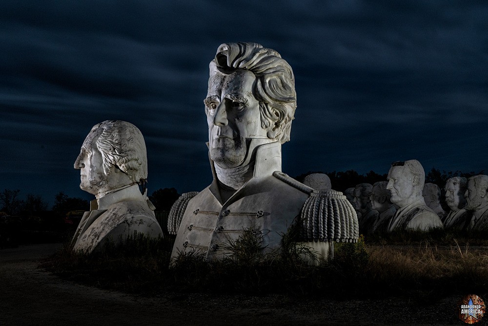 President Heads (Croaker, VA) | Andrew Jackson and George Washington