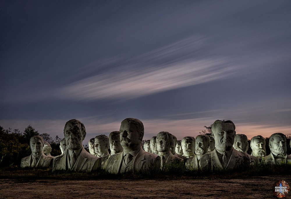 President Heads (Croaker, VA) | Row of Busts