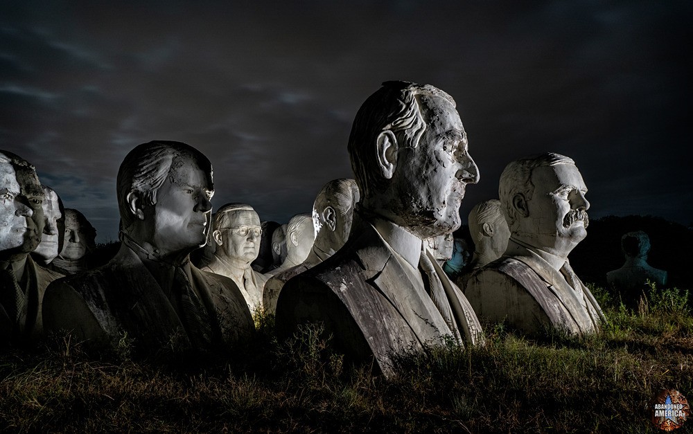 President Heads (Croaker, VA) | Woodrow Wilson and Teddy Roosevelt