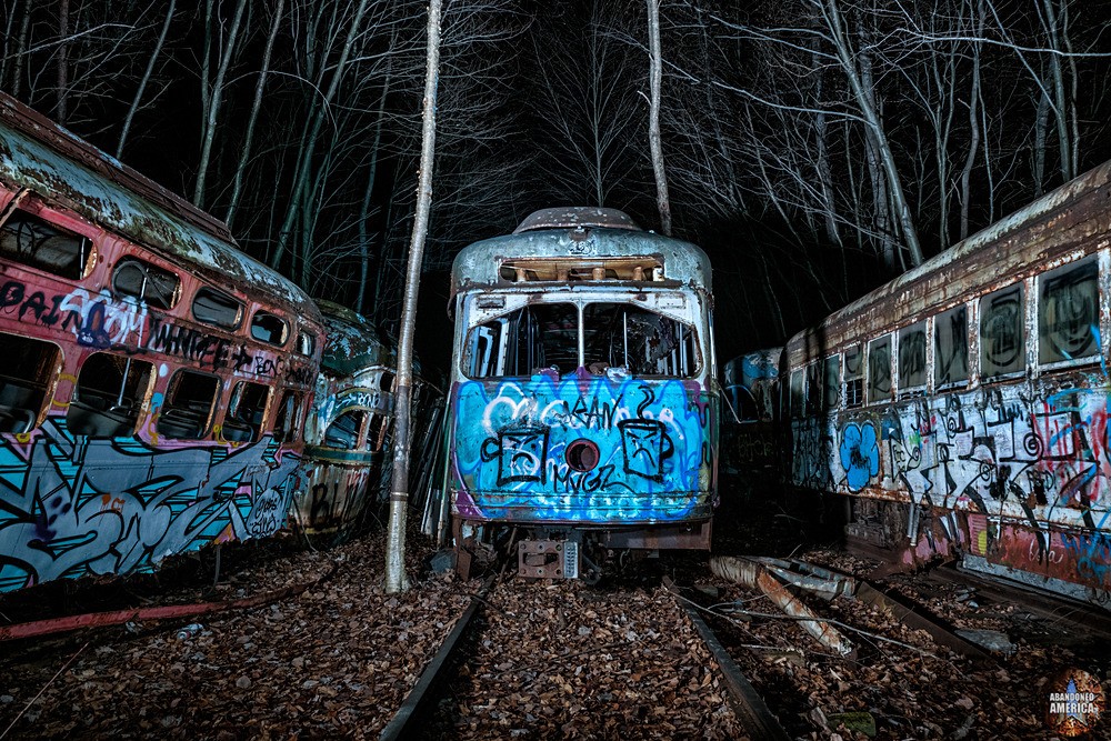 The Trolley Graveyard photo - Abandoned America