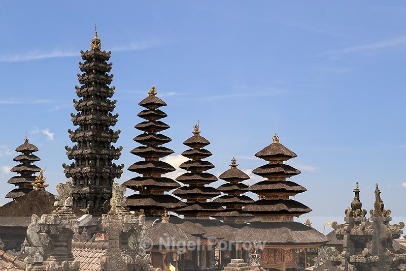 Meru towers at Besakih Temple, Bali