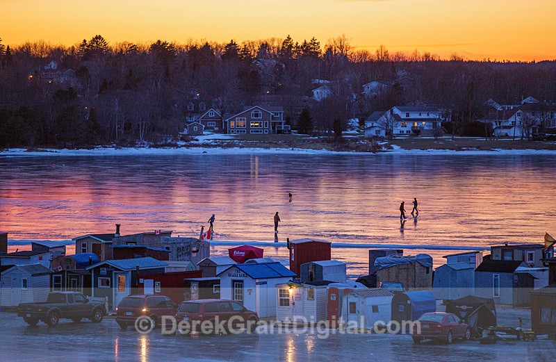 Renforth Ice Fishing Village Rothesay New Brunswick Canada