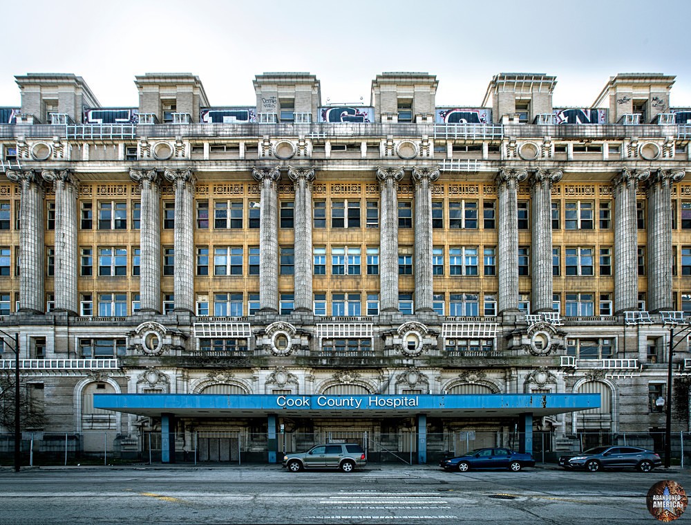 Abandoned Cook County Hospital (Chicago, IL) | Gorgeous Facade