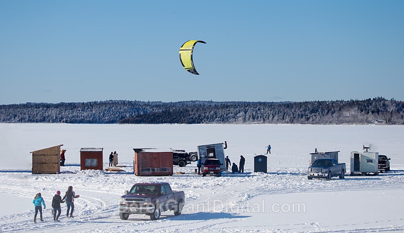 Renforth Ice Fishing Shacks - Rothesay New Brunswick Canada